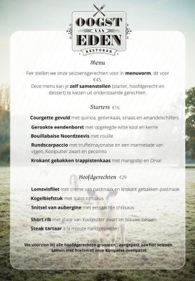 Oogst van Eden – Restobar